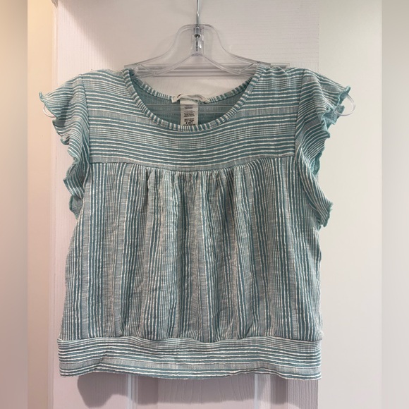 Caution To The Wind | Tops | Caution To The Wind Blue And White Crop ...